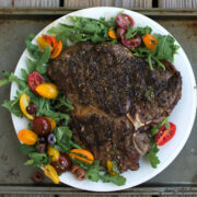 Grilled Porterhouse Steak Sicilian Style