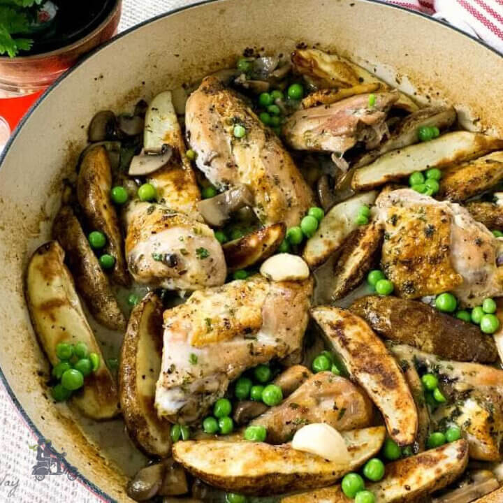 The Ultimate Chicken Vesuvio with Mushrooms
