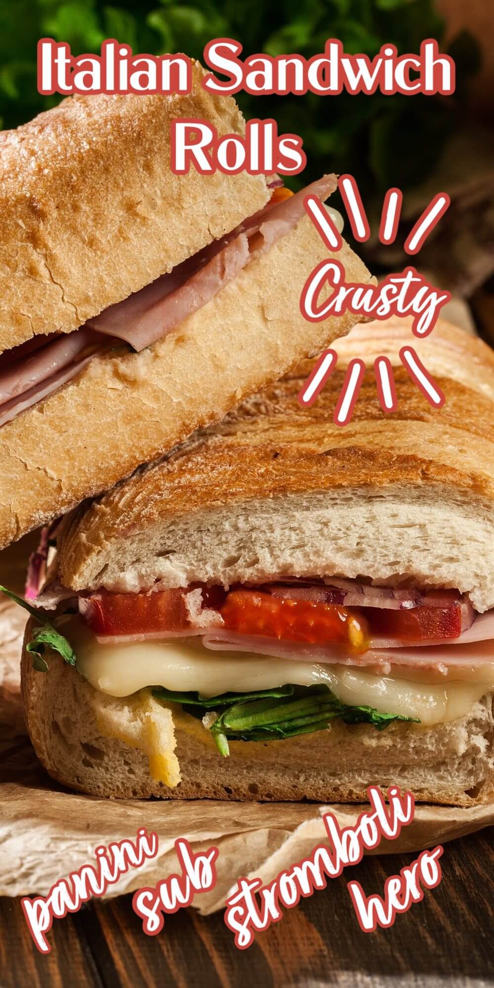 Crusty Italian Sandwich Rolls