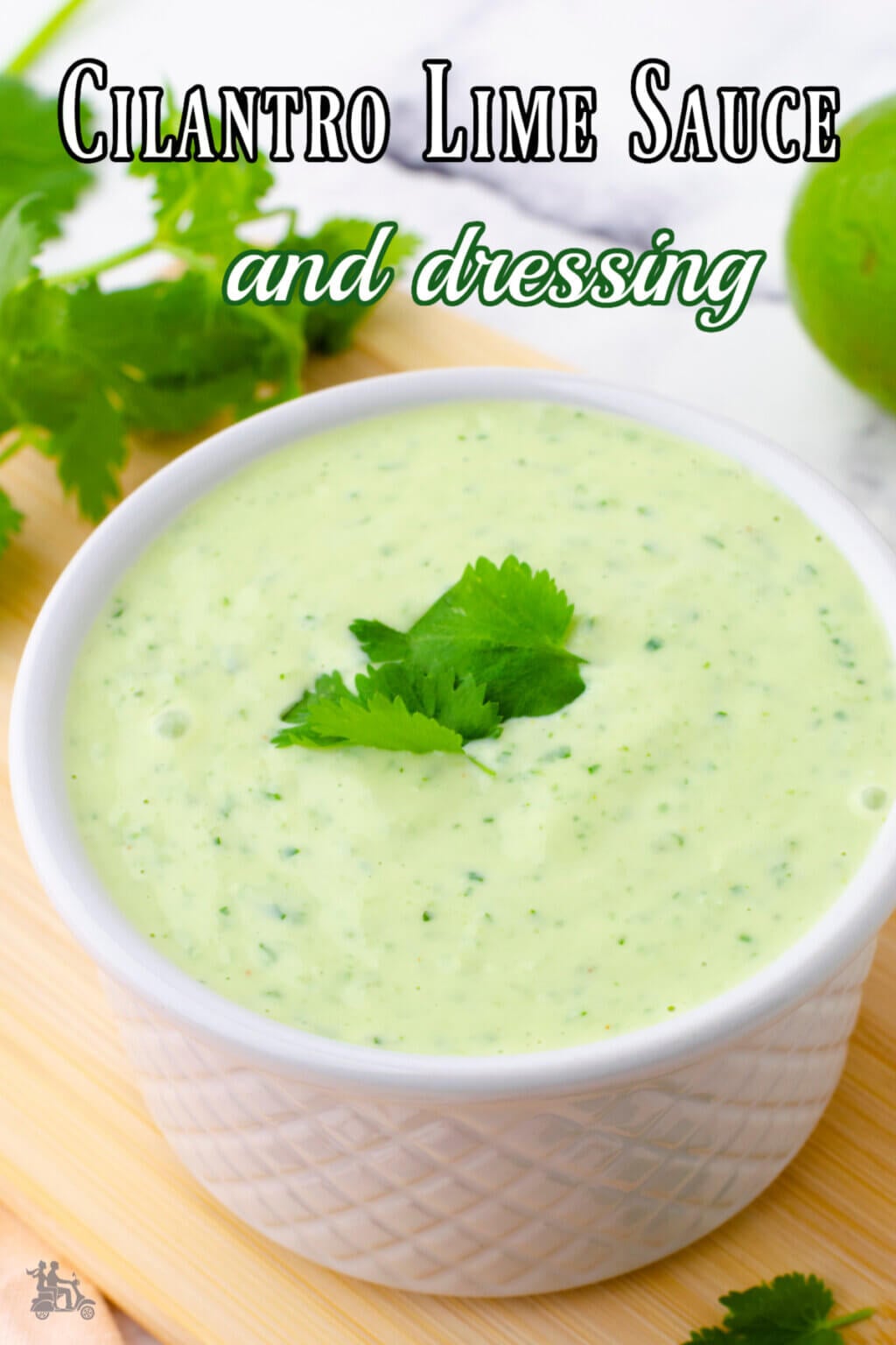 Creamy Cilantro Lime Sauce and Dressing with Spicy Jalapeño Peppers