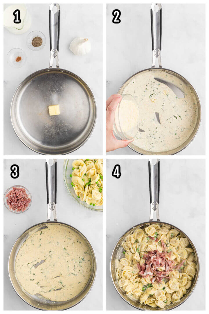 Classic Italian Tortellini Alla Panna A Pasta With Cream Recipe