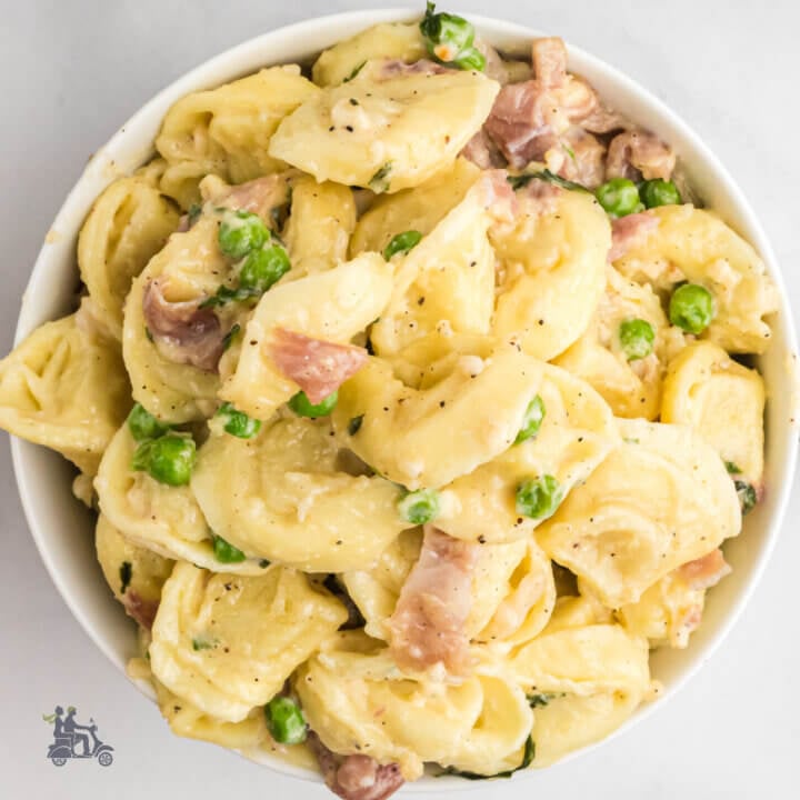 Classic Italian Tortellini Alla Panna A Pasta With Cream Recipe