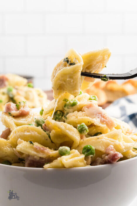 Classic Italian Tortellini Alla Panna A Pasta With Cream Recipe