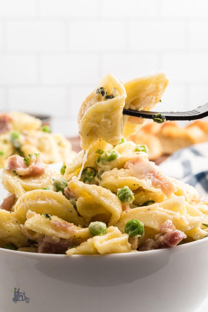 Classic Italian Tortellini Alla Panna A Pasta With Cream Recipe