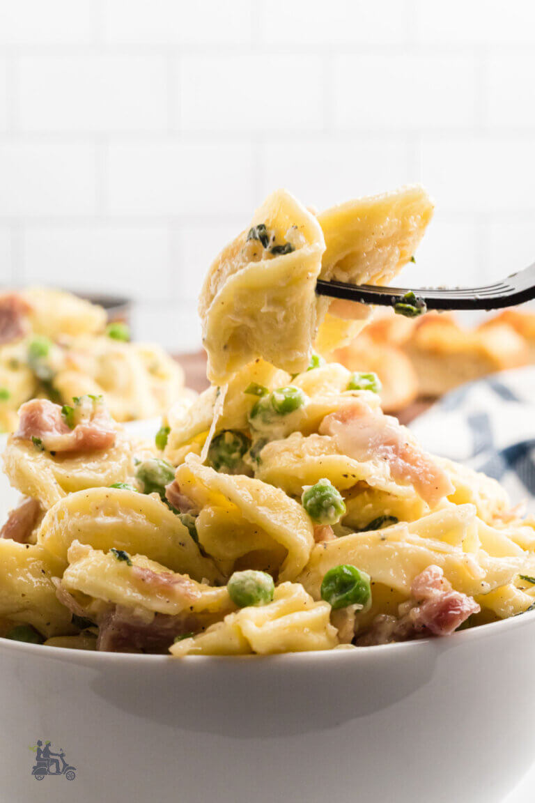 Classic Italian Tortellini Alla Panna A Pasta With Cream Recipe