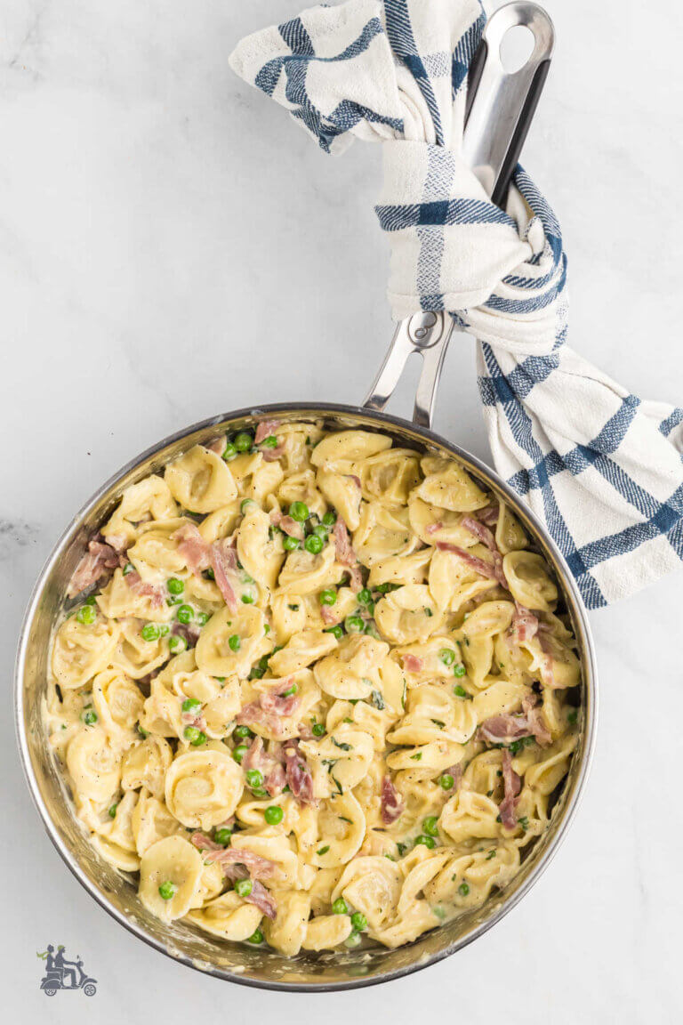 Classic Italian Tortellini Alla Panna A Pasta With Cream Recipe