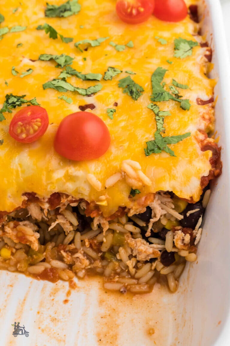 Mexican Salsa Chicken and Rice Casserole