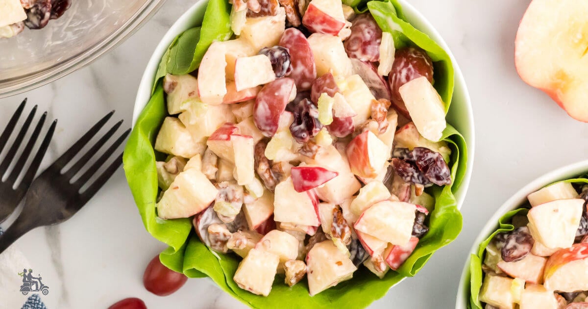 Fresh and Crisp Harvest Apple Salad With Cranberries