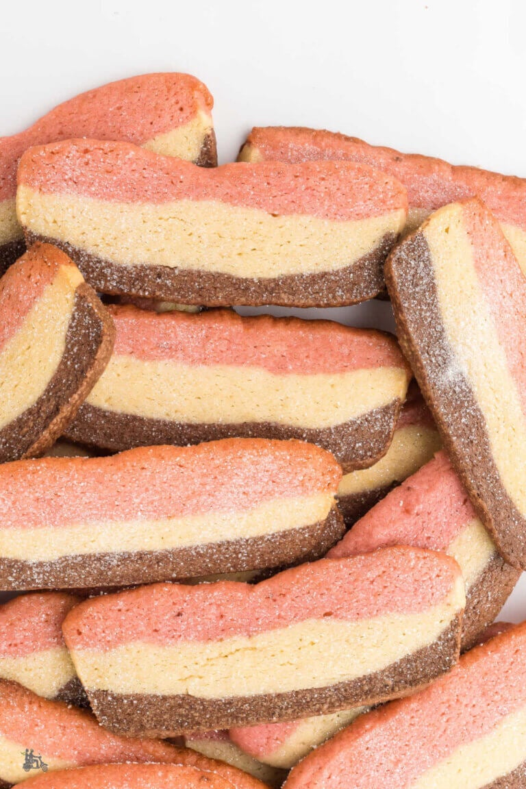 Neapolitan Cookies - A Tricolor Italian Christmas Cookie