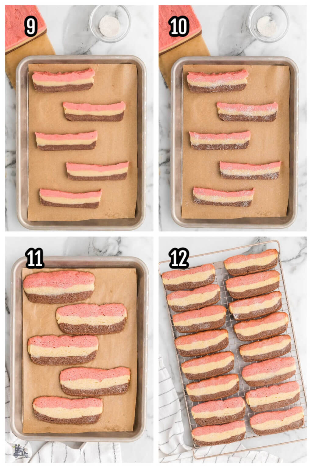 Neapolitan Cookies - A Tricolor Italian Christmas Cookie