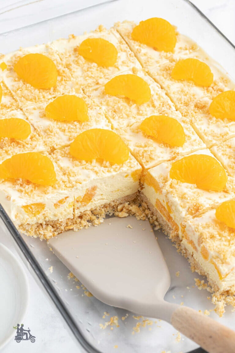 Mandarin Orange Salad with Ritz Cracker Crust