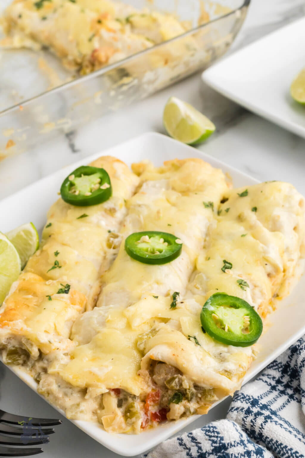 The Best Shrimp Enchiladas with Velvety White Sauce
