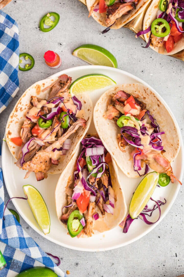 Smoked Pull Pork Tacos (Carnitas)