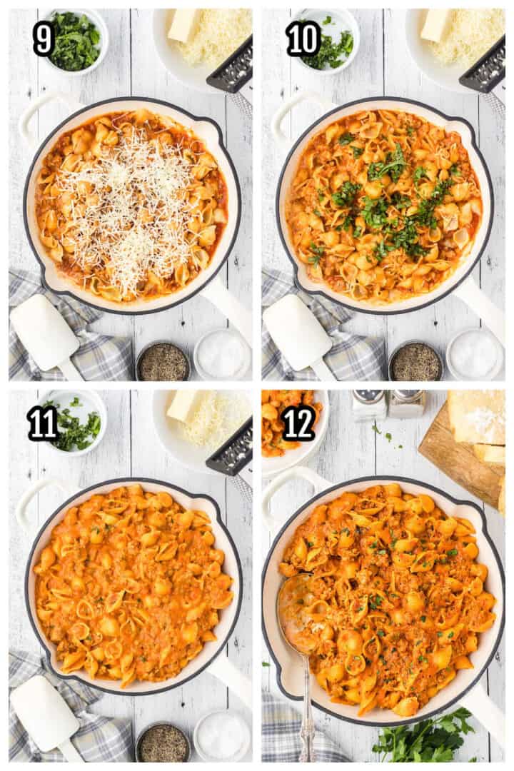 Creamy Roasted Red Pepper Sauce With Shell Pasta