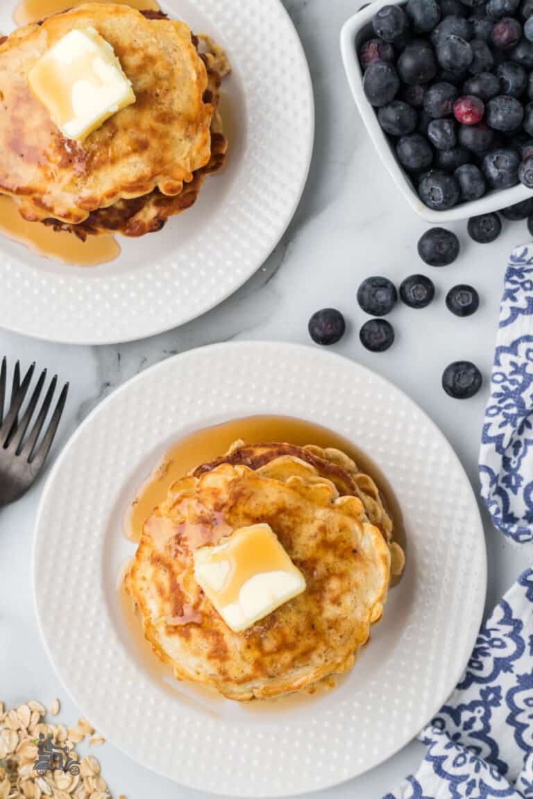 Family Favorite Light and Fluffy Oatmeal Pancakes