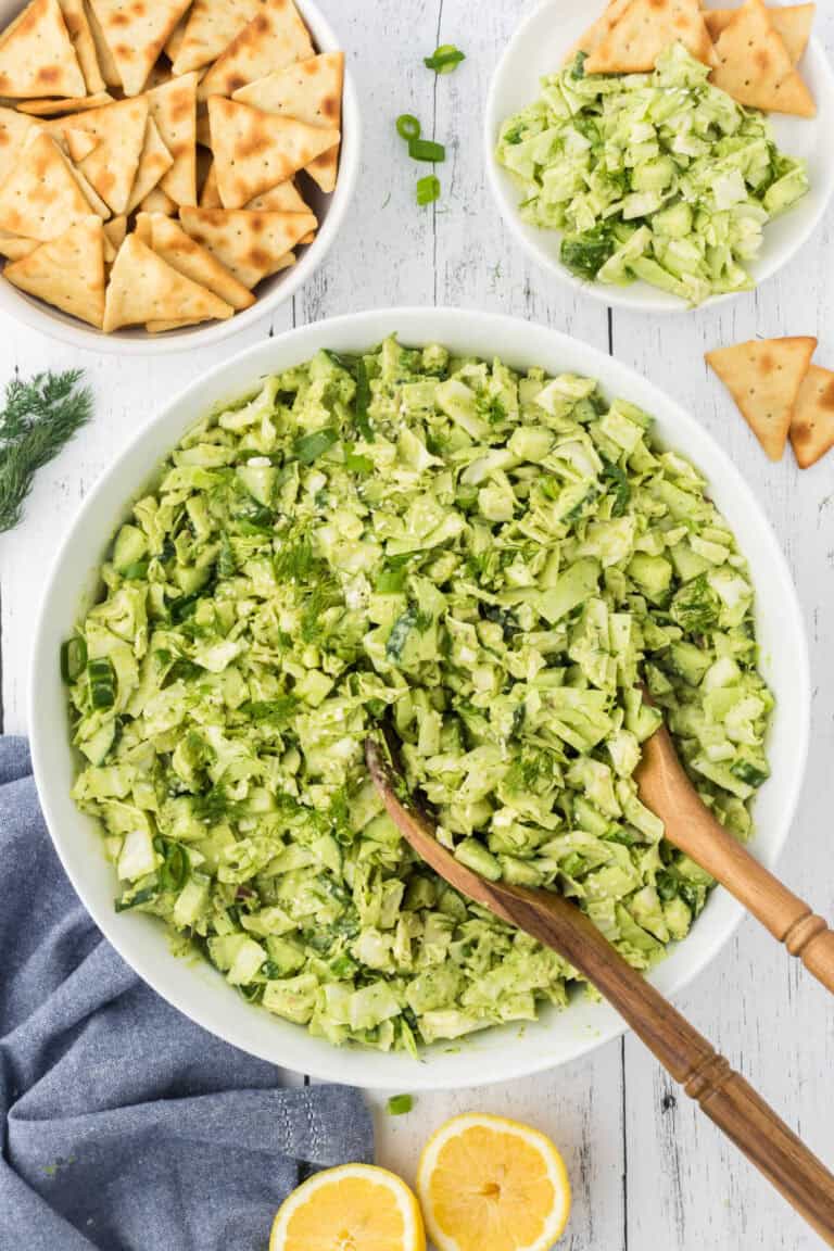 Green Goddess Salad And Homemade Green Goddess Dressing