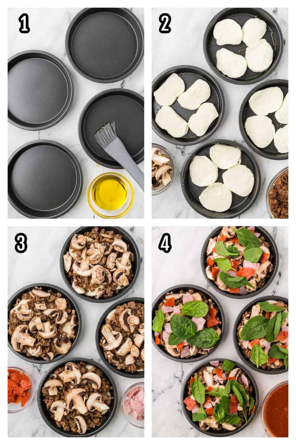 Upside-Down Delicious: Individual Pizza Pot Pies