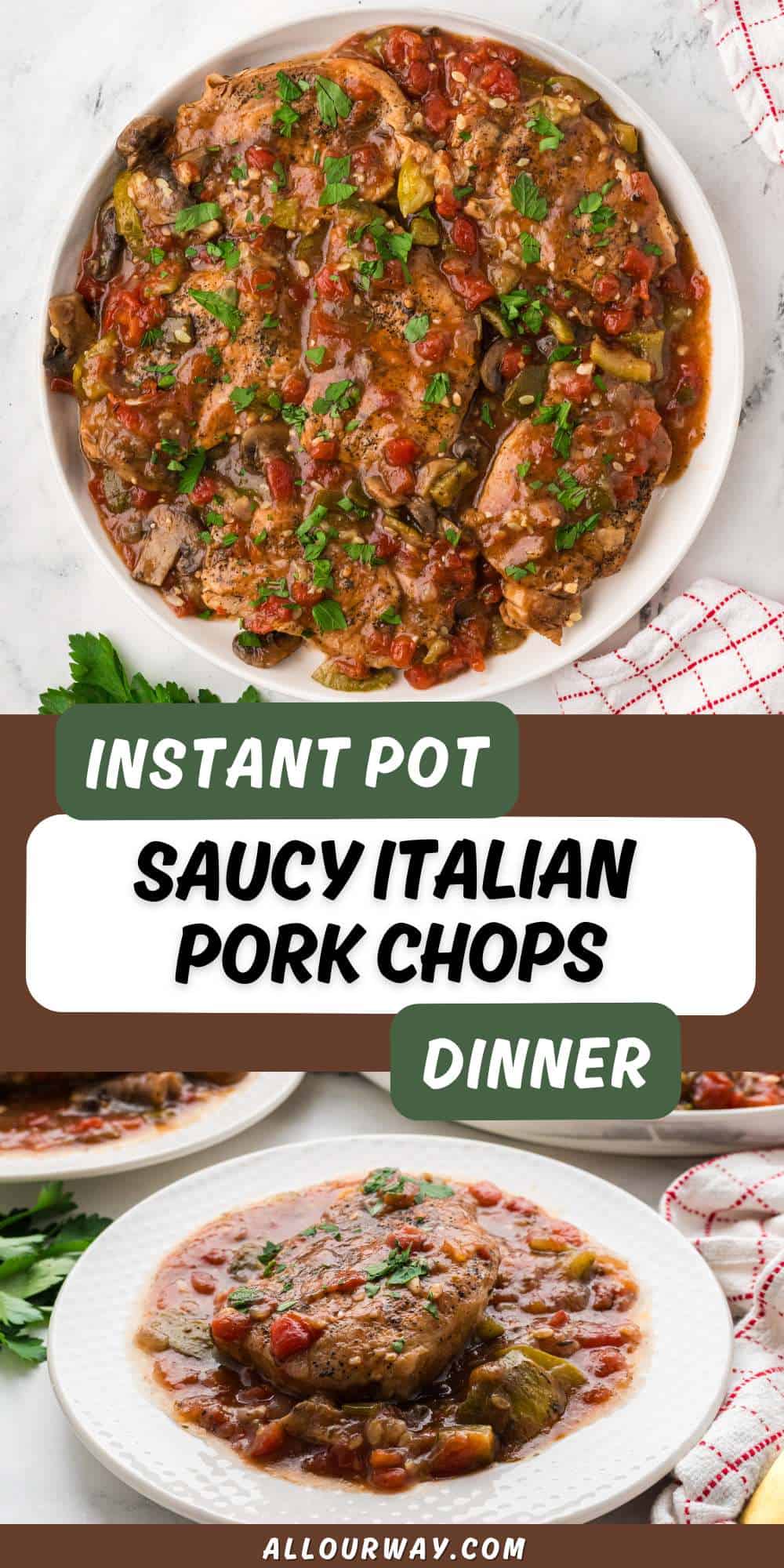 Simple On the spot Pot Pork Chops in a Rustic Italian Tomato Sauce ...