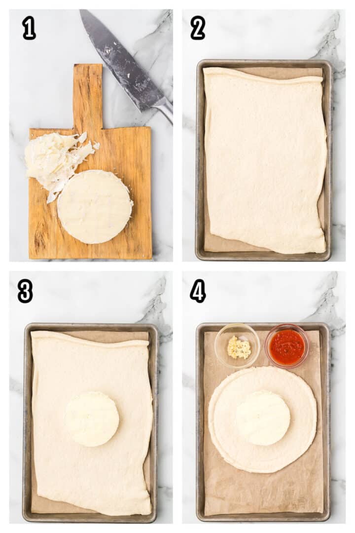 Rustic Stuffed Brie Cheese Pizza — Like an Italian Crostata