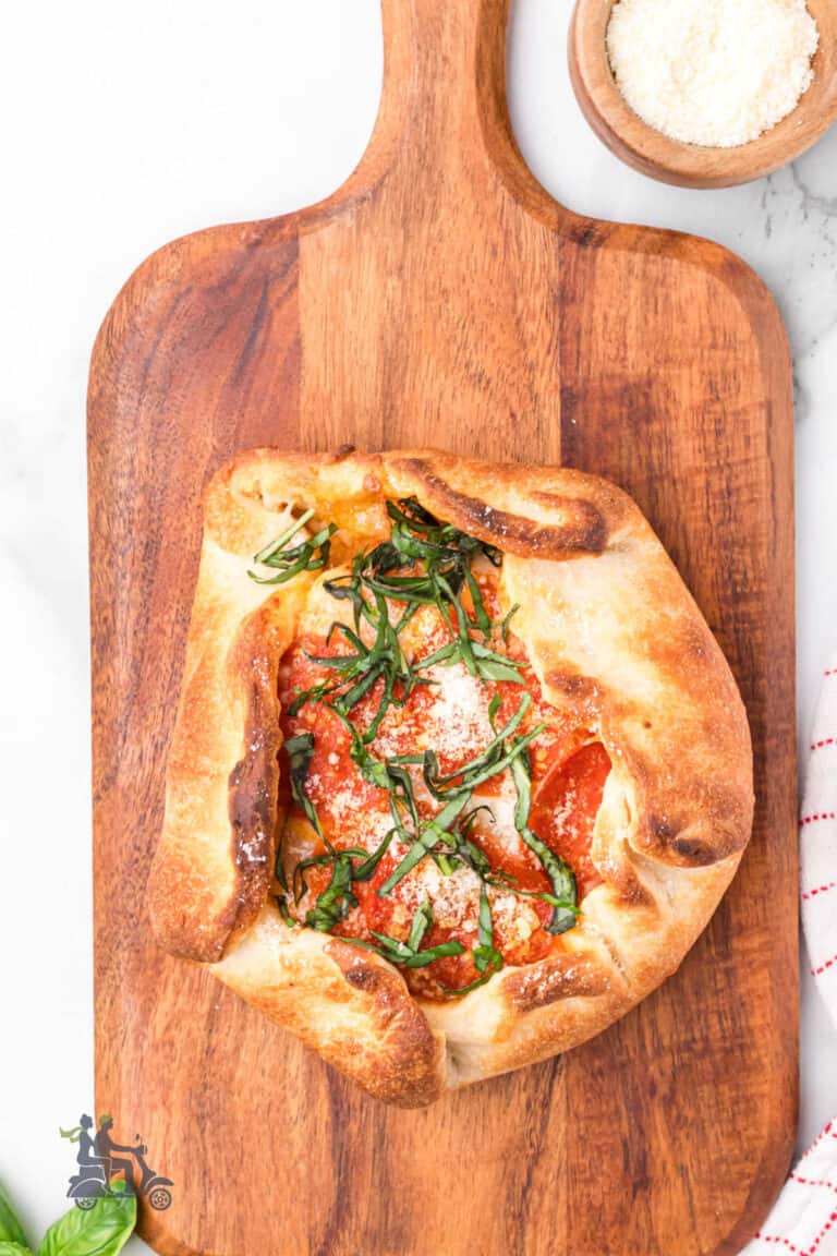 Rustic Stuffed Brie Cheese Pizza — Like an Italian Crostata