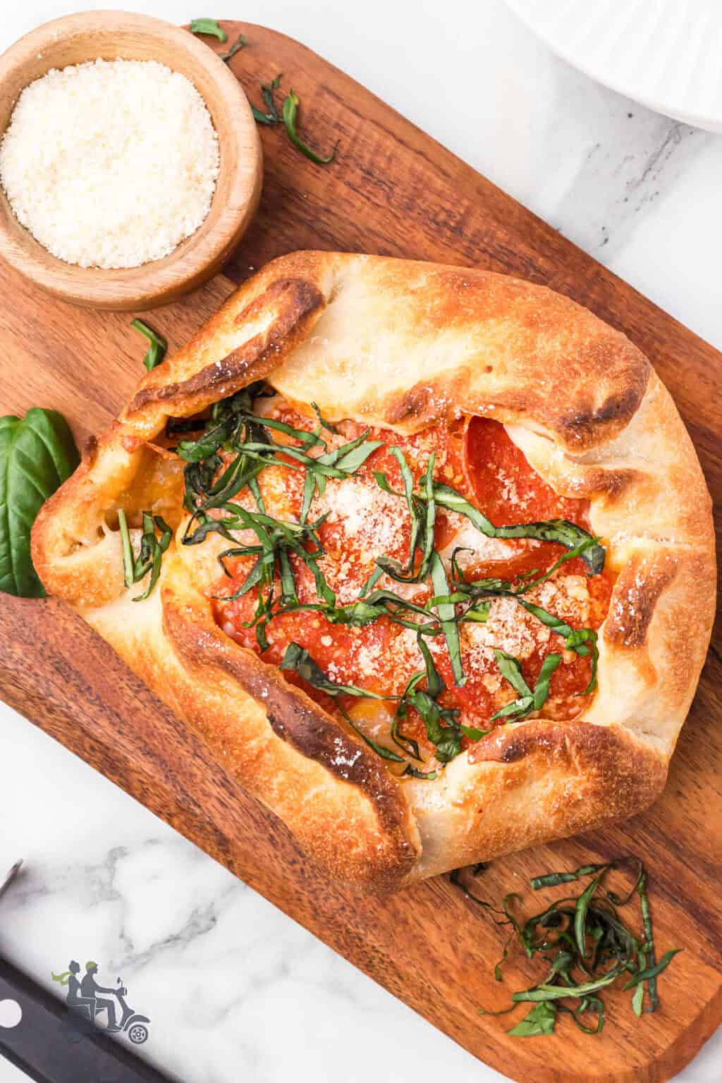 Rustic Stuffed Brie Cheese Pizza — Like an Italian Crostata