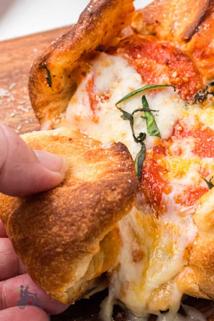 Rustic Stuffed Brie Cheese Pizza — Like an Italian Crostata