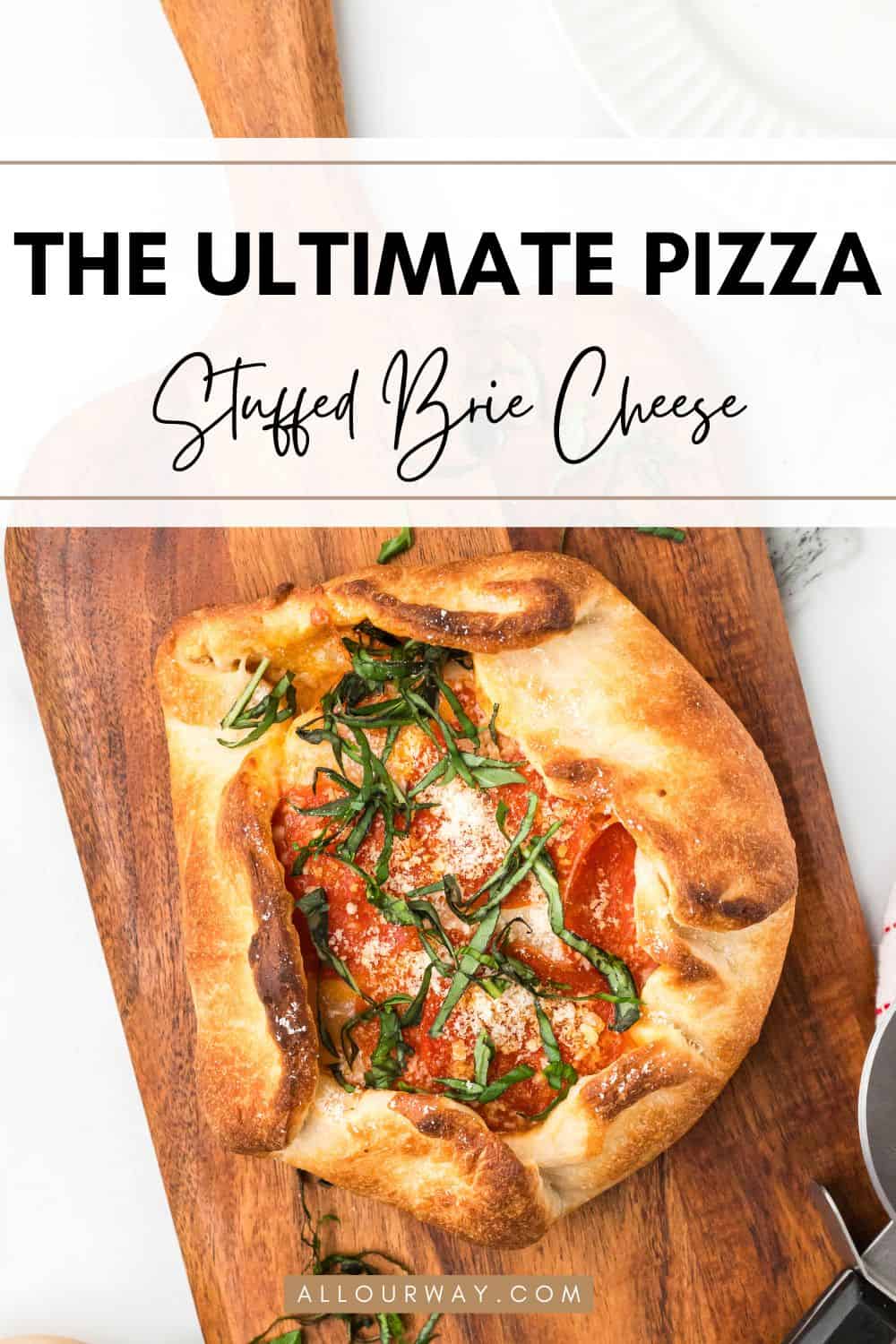 Rustic Stuffed Brie Cheese Pizza — Like an Italian Crostata