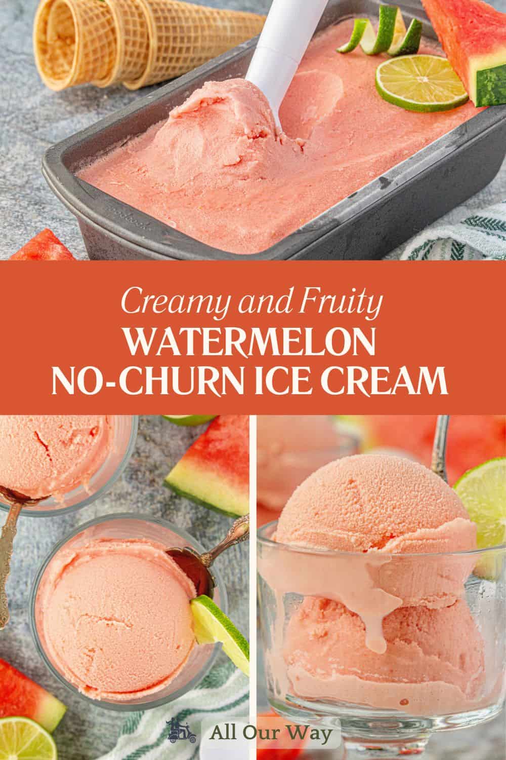 No-Churn Watermelon Ice Cream — A Creamy Summer Dream