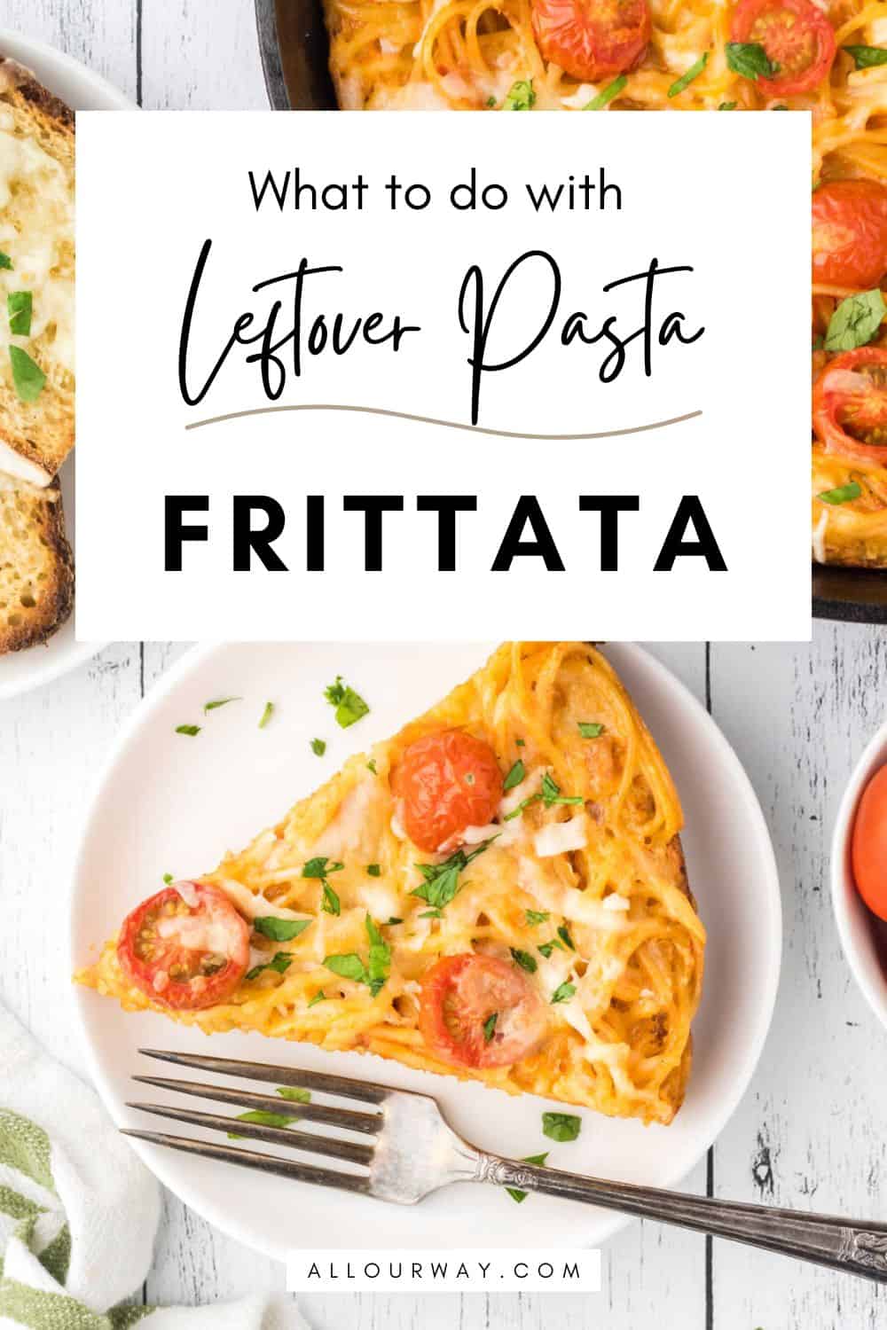 Easy Pasta Frittata with Saucy Tomatoes and Gooey Cheese