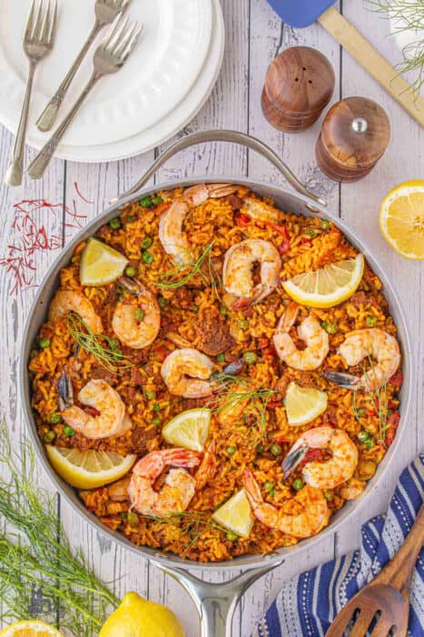 Your Shortcut to Spain: One-Pan Shrimp Paella in 60 Minutes