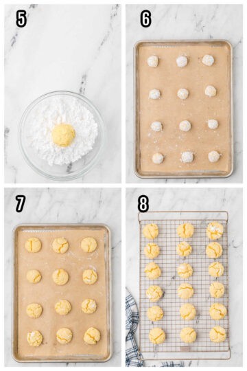 Easy Soft & Chewy Gooey Butter Cookies With Yellow Cake Mix