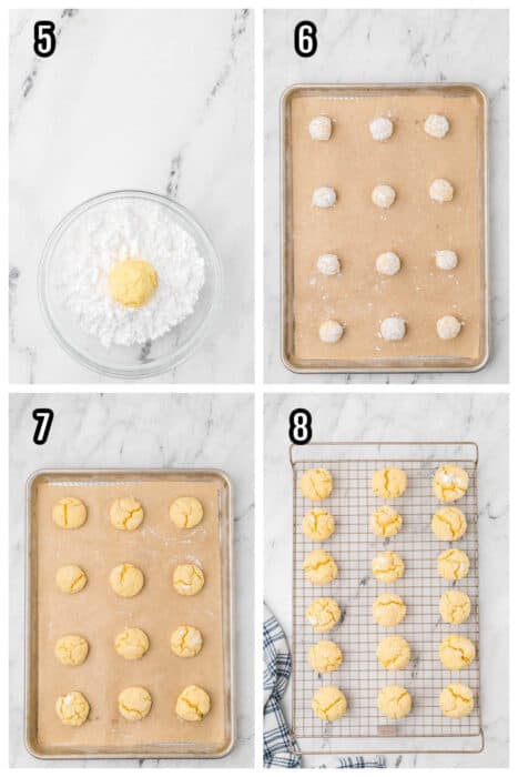 Easy Soft & Chewy Gooey Butter Cookies With Yellow Cake Mix