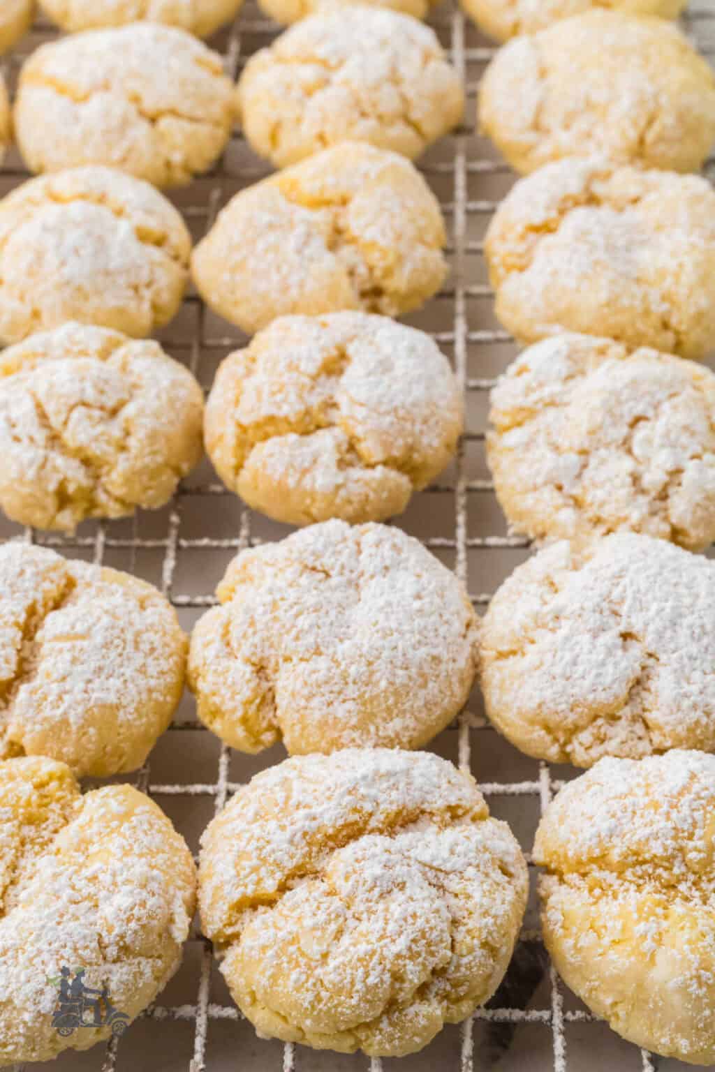 Easy Soft & Chewy Gooey Butter Cookies With Yellow Cake Mix