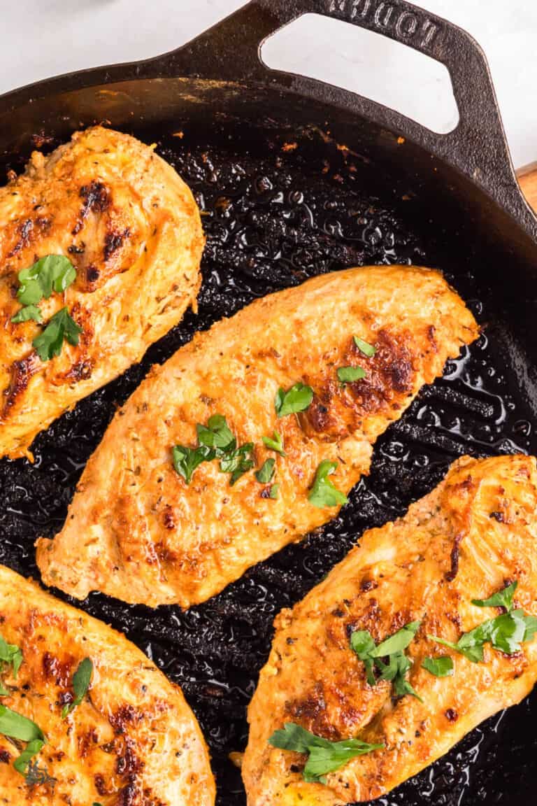 Juicy Marinated Greek Chicken Breast in Lemon Yogurt Marinade