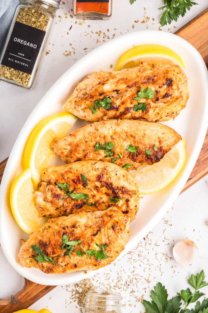 Juicy Marinated Greek Chicken Breast in Lemon Yogurt Marinade