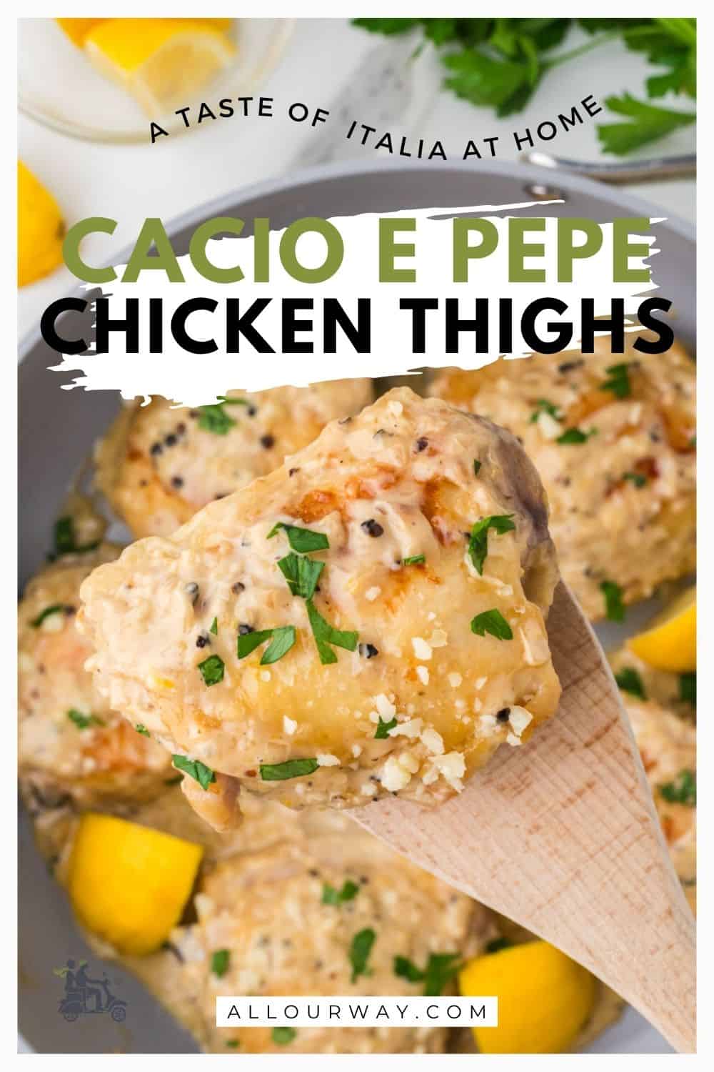 Cacio e Pepe Skillet Chicken Thighs — An Easy Italian Dinner