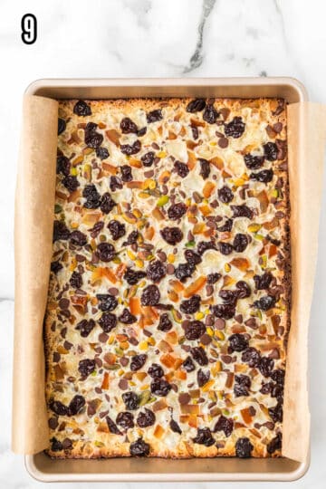 Holiday Magic Bars with Pistachios, Espresso, and Cherries
