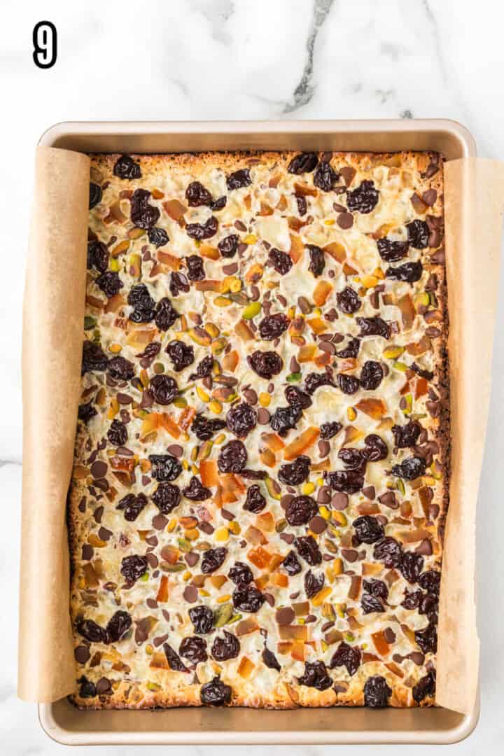 Holiday Magic Bars with Pistachios, Espresso, and Cherries
