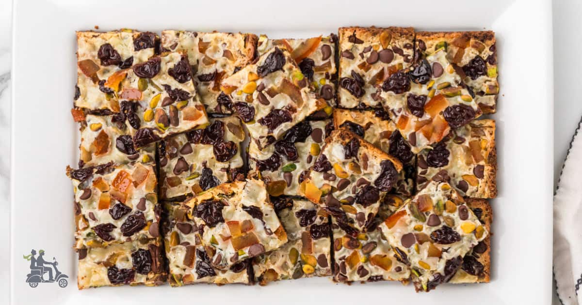 Holiday Magic Bars with Pistachios, Espresso, and Cherries