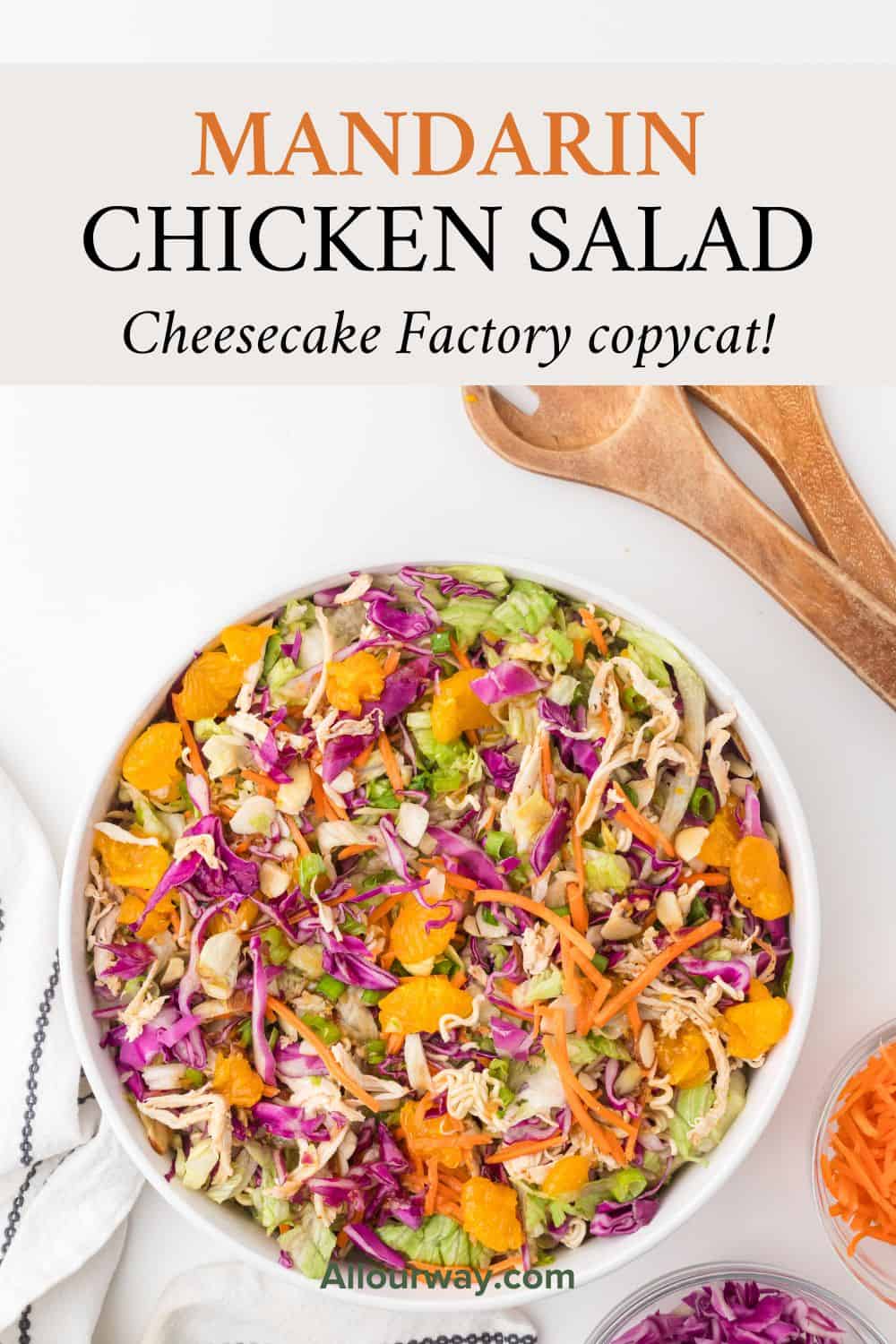 Crunchy Mandarin Orange Chicken Salad with Ramen Noodles